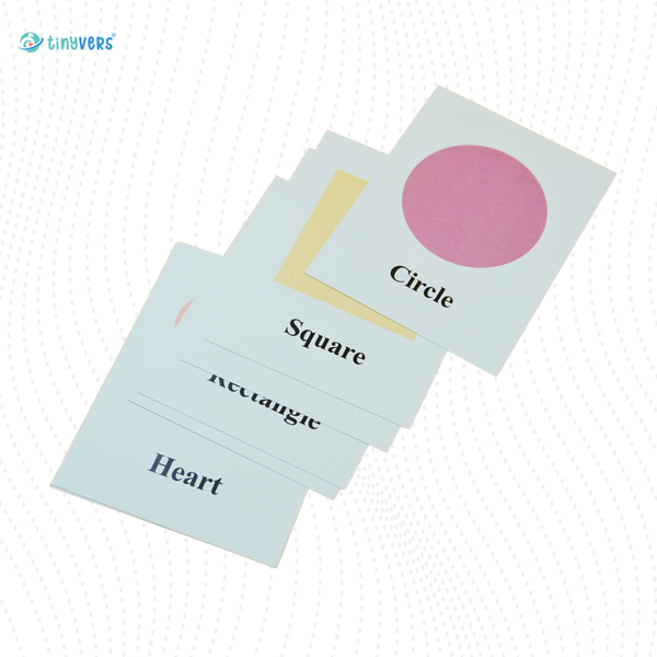 Basic,Advanced & 3D Shapes Cards For Toddlers – Pereyan