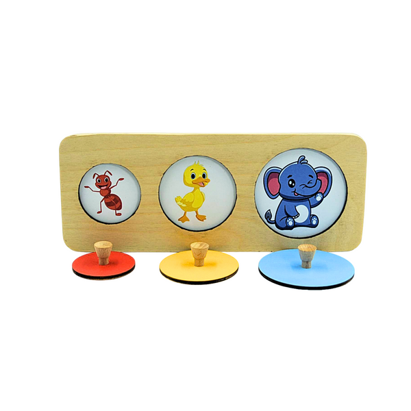 Wooden Geometric Circle Shape Puzzle for babies | Montessori Activities ...